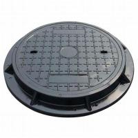 China Hinged Type Casting Ductile Iron Manhole Cover , EN124 DN400 Locking Manhole Covers for sale