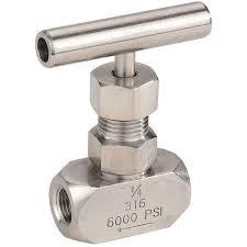China SS316 Needle Valve 1/8''-2'' Female 6000PSI High Pressure Gas Needle Valve for sale