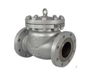 China Cast Steel Swing Check Valve , Flanged Non Return Valve ANSI 150LB H44H for sale
