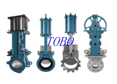 China Cast Iron Wafer Lug Knife Gate Valve 150LB 300LB 600LB With Metal Seat for sale