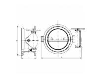 China Stainless Steel Wafer Butterfly Valve 304 DN65 PN10 Double Flanged Butterfly Valves for sale