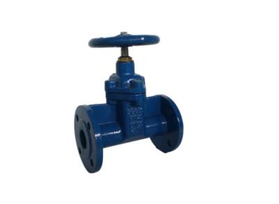 China DN150 PN 25 Ductile Iron Gate Valve Oval Body Flanged Soft Seated for sale
