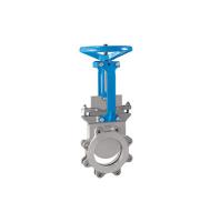 China Bi Directional Knife Gate Valve 304 / 316SS Plated Gate 304SS Stem DN25 for sale