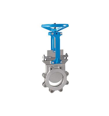 China Bi Directional Knife Gate Valve 304 / 316SS Plated Gate 304SS Stem DN25 for sale