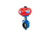 China 316SS Disc DN100 Stem Butterfly Valve Cast Iron DI 8″ DI 12″ for sale