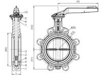 China Lugged Butterfly Valve Tapped To Suit AS Table E Resilient Seated Butterfly Valve for sale