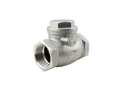 China Full Port Stainless Steel Flange Check Valve Metal / Metal Seat BSP Ends 200 Psi for sale