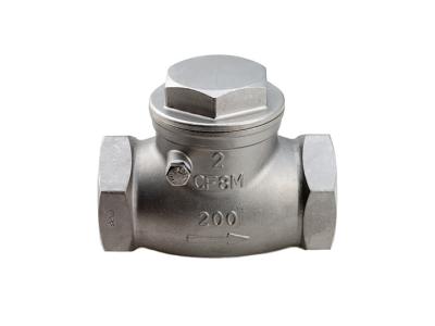 China 316SS Flange Check Valve NPT Ends 3/8'' 200 Psi 14 Bar with Metal Seat for sale