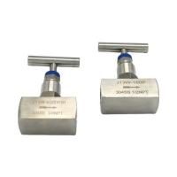 China High Pressure Hexagonal Bar Stock Right Angle Chemical Flow Control Needle Valve for sale
