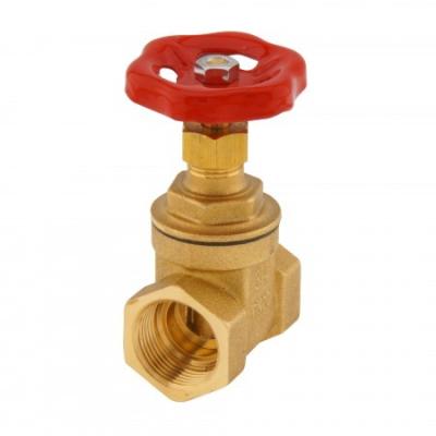 China DN25 PN10 NPT End Female Gate Valve Brass Small Flow Resistance for sale