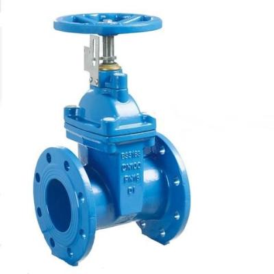 China BS DN100 Pn16 Di Non-Rising Stem Resilient Soft Seat Ductile Iron Gate Valves for sale