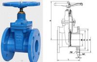 China PN16 PN25 PN40 Soft Sealing Water Flanged 304 / 316 CF8 / CF8M Stainless Steel Gate Valve for sale