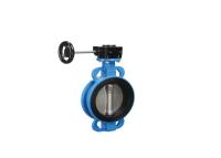 China Custom Dn65 Dn800 Plastic PPH Seal Wafer Worm Gear Type Butterfly Valve For Cement Silo for sale