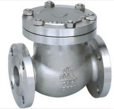 China Spring Loaded Liffting Disc Ball Check Valve PN 16 , Integral Flange Ends for sale