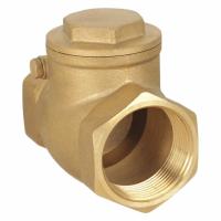 China Check Valve 1/2 In Single Inline Swing Brass FNPT X FNPT for sale