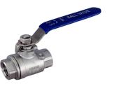 China Aohoy 304 316L Stainless Steel BSP NPT Pull Handle 2pc Female Thread Ball Valve For Water for sale