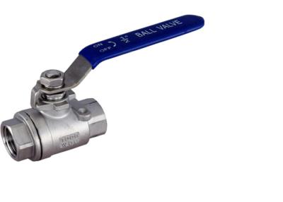 China Aohoy 304 316L Stainless Steel BSP NPT Pull Handle 2pc Female Thread Ball Valve For Water for sale