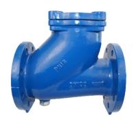 China Ductile Iron Silence Globe Needle Check Valve Flange End Epoxy Coating for sale