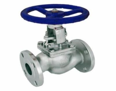 China Hand Wheel Manual Flanged DIN Globe Valve Angle Type For Shipboard / Steam for sale