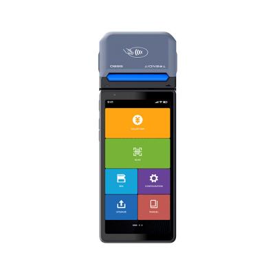 China Touch Screen Android POS Terminal 6 Inch Payment Card Swiping Machine for sale