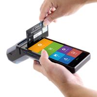 China IC Card Reader Android Handheld POS Terminal Bluetooth With Thermal Printer for sale