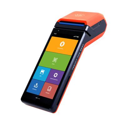 China 4G WIFI BT Android Mobile POS Terminal Wifi Swipe Machine With Printer for sale