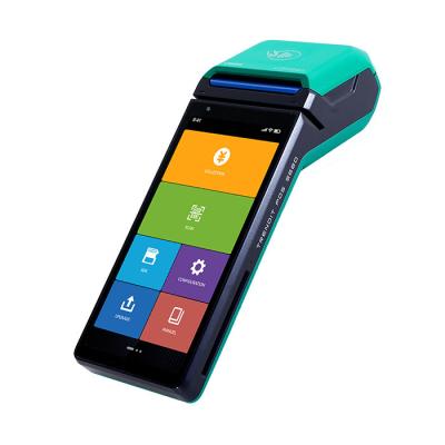 China 6 Inch Touch Handheld POS Machine Portable With 58mm Printer for sale