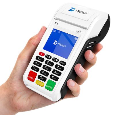 China 2.4 Inch Handheld POS Machine Dual CPU Wireless Pos Terminal Support 4G 2G WiFi for sale