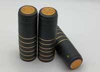 China Custom printing logo Heat Shrink Polylaminate PVC Capsule with Tear tab for sale