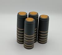 China Custom printing logo Heat Shrink Polylaminate PVC Capsule with Tear tab for sale