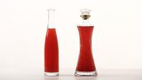 China 187ml 375ml 500ml 750ml Transparent Amber Green Blue Glass Red Wine Bottle for sale