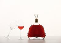 China Free sample Tall and Thin Cork Top 375ml 500ml 750ml Clear Gin Vodka Ice Wine Glass Bottle for sale