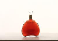 China Custom 200Ml 375Ml 500Ml 750Ml 1000Ml Transparent Round Empty Flint Glass Liquor Wine Whisky Vodka Tequila Bottle With C for sale