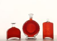 China Custom 200Ml 375Ml 500Ml 750Ml 1000Ml Transparent Round Empty Flint Glass Liquor Wine Whisky Vodka Tequila Bottle With C for sale