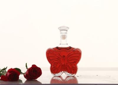 China Custom 200Ml 375Ml 500Ml 750Ml 1000Ml Transparent Round Empty Flint Glass Liquor Wine Whisky Vodka Tequila Bottle With C for sale