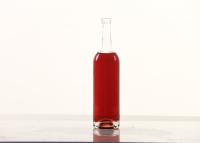 China Custom 200Ml 375Ml 500Ml 750Ml 1000Ml Transparent Round Empty Flint Glass Liquor Wine Whisky Vodka Tequila Bottle With C for sale