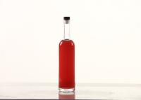 China Custom 200Ml 375Ml 500Ml 750Ml 1000Ml Transparent Round Empty Flint Glass Liquor Wine Whisky Vodka Tequila Bottle With C for sale