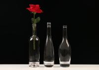 China Custom 200Ml 375Ml 500Ml 750Ml 1000Ml Transparent Round Empty Flint Glass Liquor Wine Whisky Vodka Tequila Bottle With C for sale