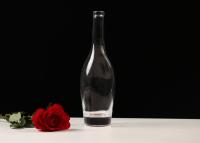 China Custom 200Ml 375Ml 500Ml 750Ml 1000Ml Transparent Round Empty Flint Glass Liquor Wine Whisky Vodka Tequila Bottle With C for sale