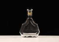 China Custom 200Ml 375Ml 500Ml 750Ml 1000Ml Transparent Round Empty Flint Glass Liquor Wine Whisky Vodka Tequila Bottle With C for sale