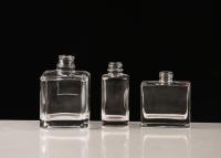 China Customizable Products 250ml 500ml Simple Flat Clear Empty Liquor Wine Glass Bottles for sale