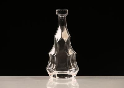 China Custom 200Ml 375Ml 500Ml 750Ml 1000Ml Transparent Round Empty Flint Glass Liquor Wine Whisky Vodka Tequila Bottle With C for sale