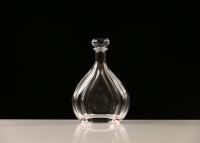 China Custom 200Ml 375Ml 500Ml 750Ml 1000Ml Transparent Round Empty Flint Glass Liquor Wine Whisky Vodka Tequila Bottle With C for sale