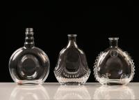 China Custom 200Ml 375Ml 500Ml 750Ml 1000Ml Transparent Round Empty Flint Glass Liquor Wine Whisky Vodka Tequila Bottle With C for sale