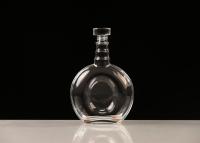 China Custom 200Ml 375Ml 500Ml 750Ml 1000Ml Transparent Round Empty Flint Glass Liquor Wine Whisky Vodka Tequila Bottle With C for sale