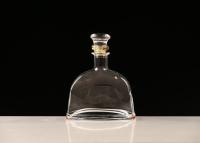 China Custom 200Ml 375Ml 500Ml 750Ml 1000Ml Transparent Round Empty Flint Glass Liquor Wine Whisky Vodka Tequila Bottle With C for sale