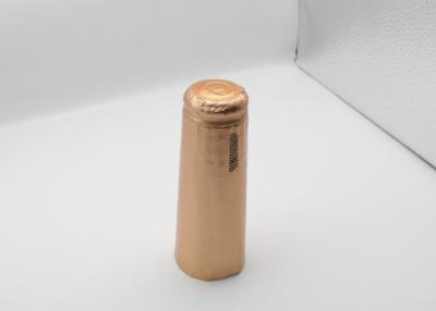 China Embossed 34*90mm Champagne Wine Bottle Aluminum Foil Capsule Shrink Caps for sale