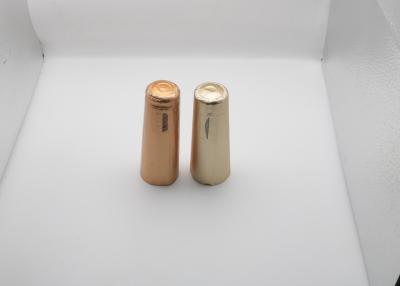 China Embossed 34*90mm Champagne Wine Bottle Aluminum Foil Capsule Shrink Caps for sale