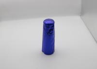 China Customize PVC Heat Shrink Caps Seal For Champagne Wine Liquor Bottle Cap Shrink Wrap With Tear stripe for sale
