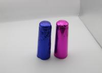 China Customize PVC Heat Shrink Caps Seal For Champagne Wine Liquor Bottle Cap Shrink Wrap With Tear stripe for sale